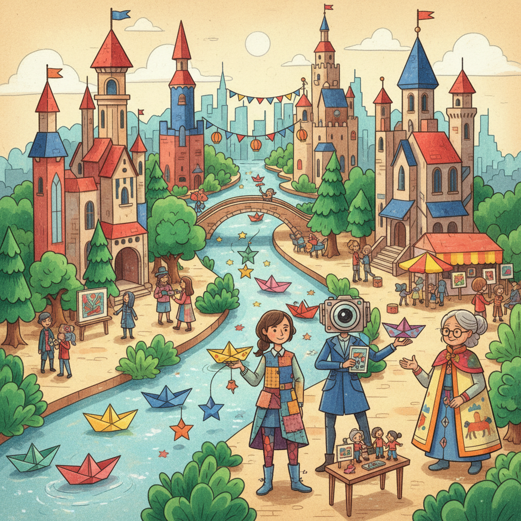 Origami Hearts: Global Voyage - Adventure RPG by Jabali AI