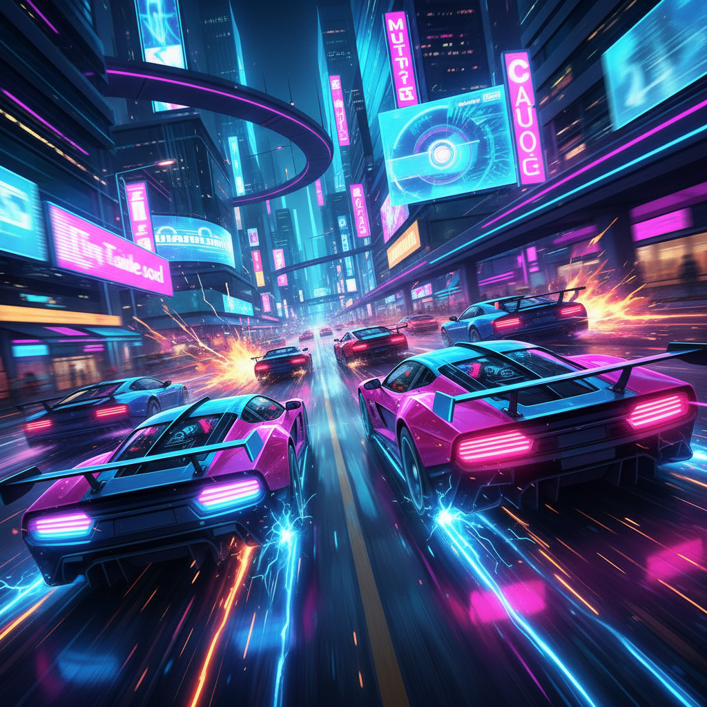 Neon Circuit Rivals - 3D Racing by Jabali AI
