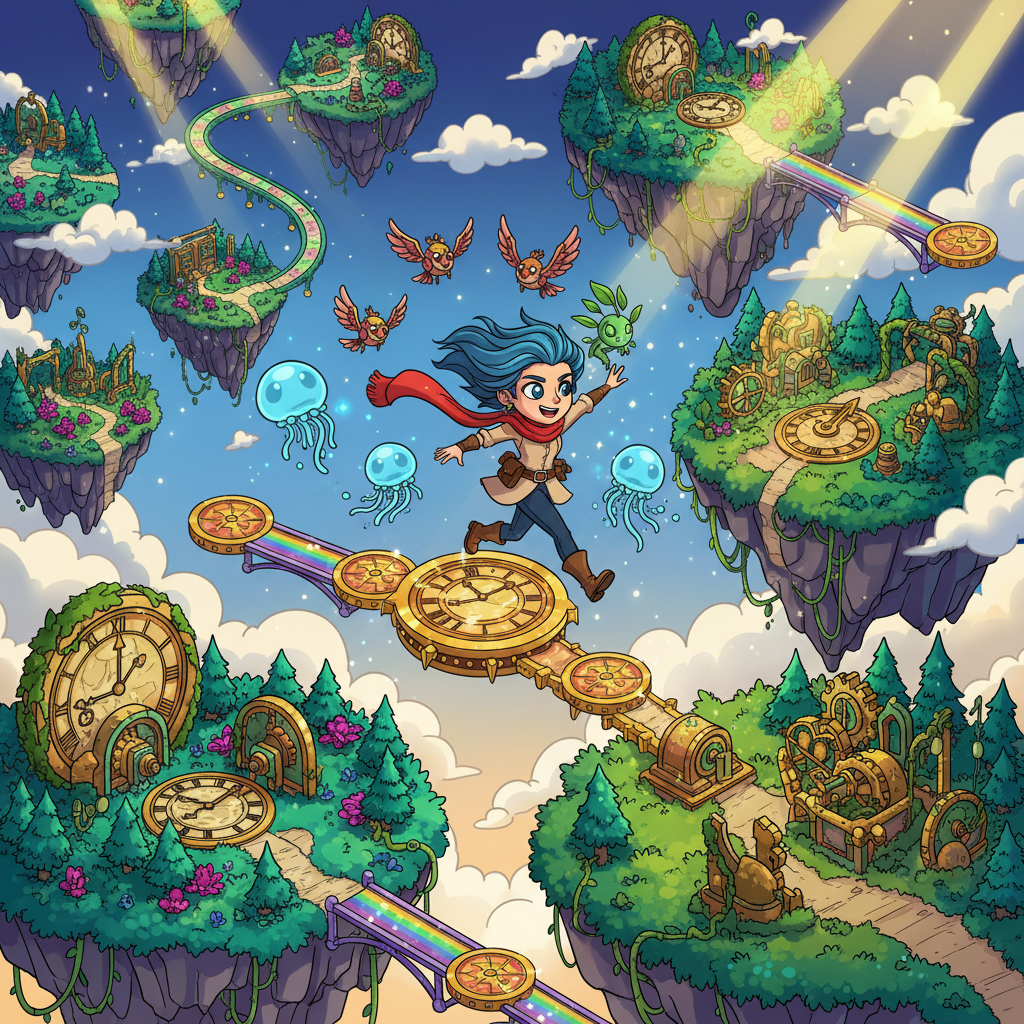Luminara Skybound - Rhythm Platformer by Jabali AI